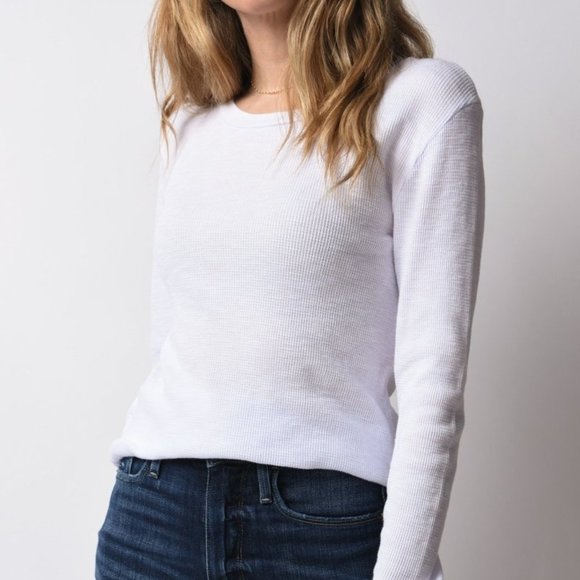 CHRISTINA LEHR | Tops | Christina Lehr Thermal Top In White | Poshmark